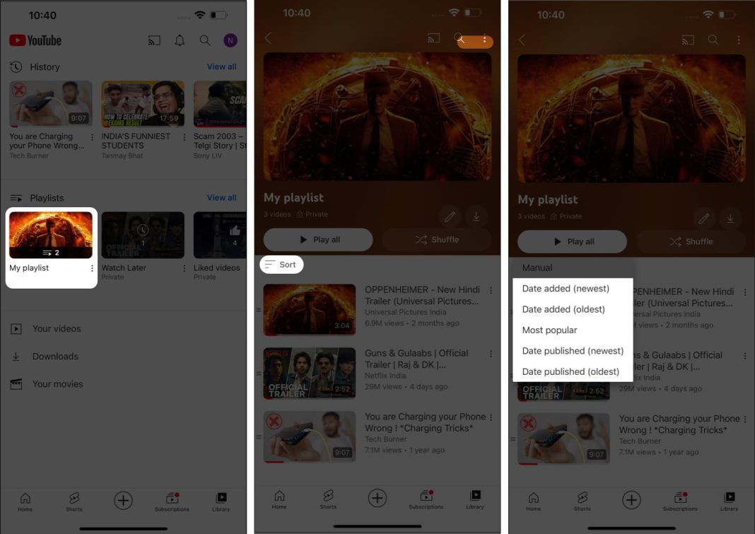 How to create YouTube playlists on iPhone and iPad - iGeeksBlog