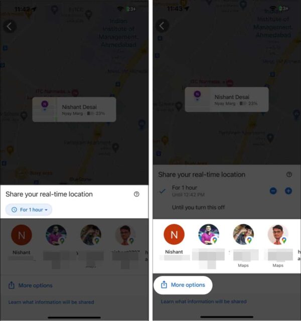 How to share location in Google Maps on iPhone - iGeeksBlog