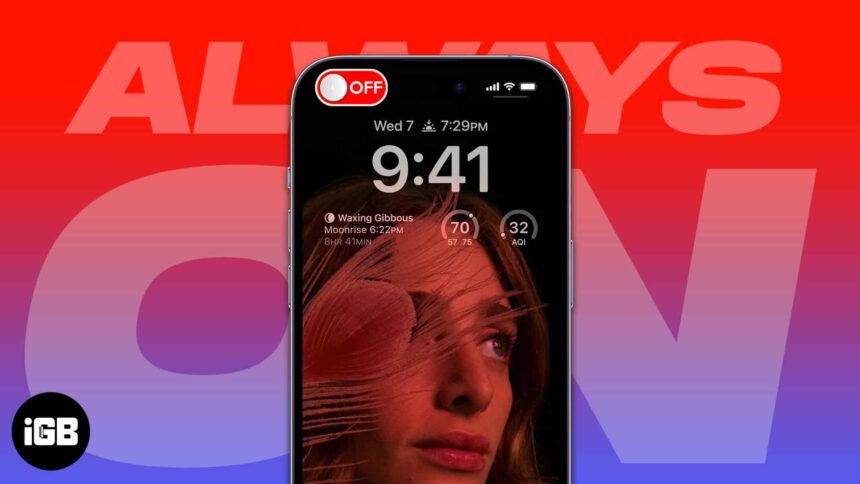 How to turn off Always-On display on iPhone 15 and 14 Pro - iGeeksBlog