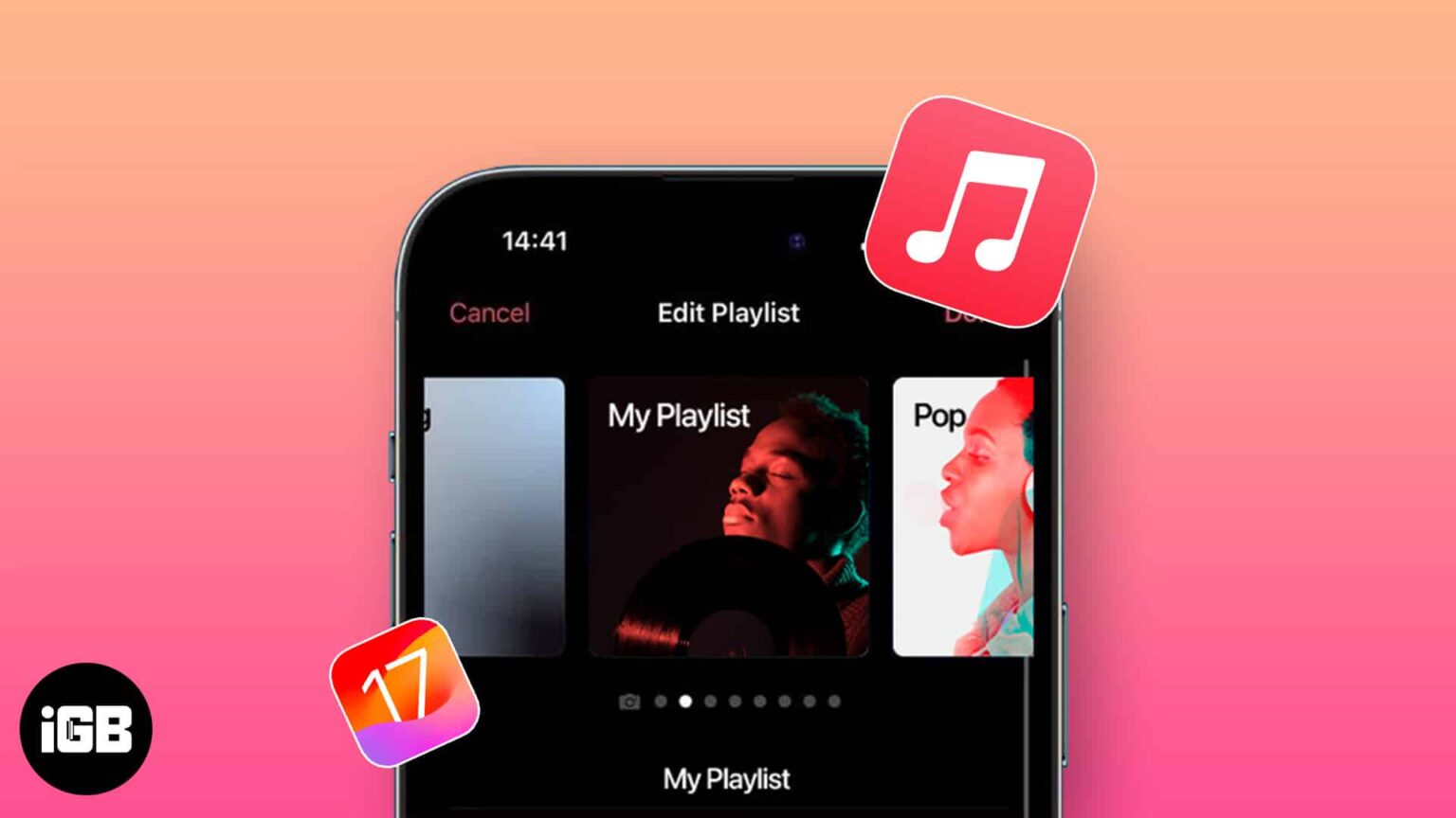 How to add custom Artwork to Apple Music Playlists on iPhone - iGeeksBlog