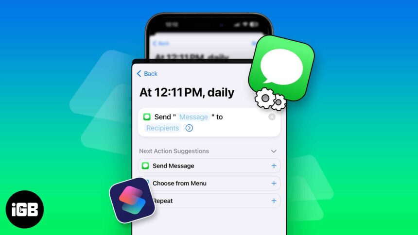 How to schedule text messages on iPhone - iGeeksBlog