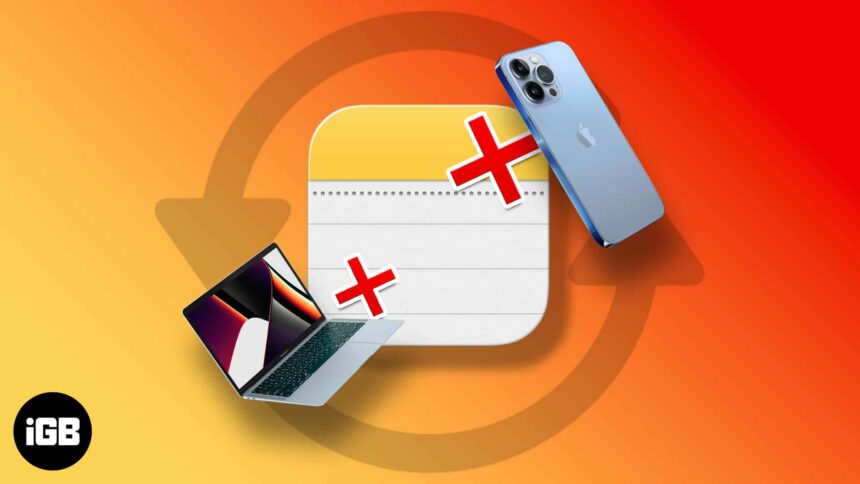 How to fix Notes not syncing between iPhone and Mac - iGeeksBlog