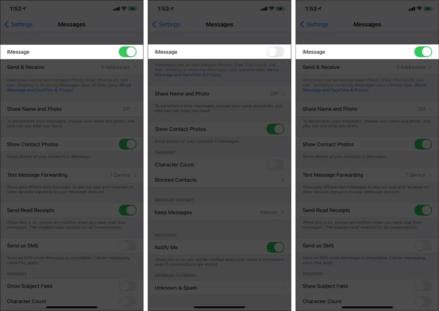 Fix 'iMessage needs to be enabled to send this message' error