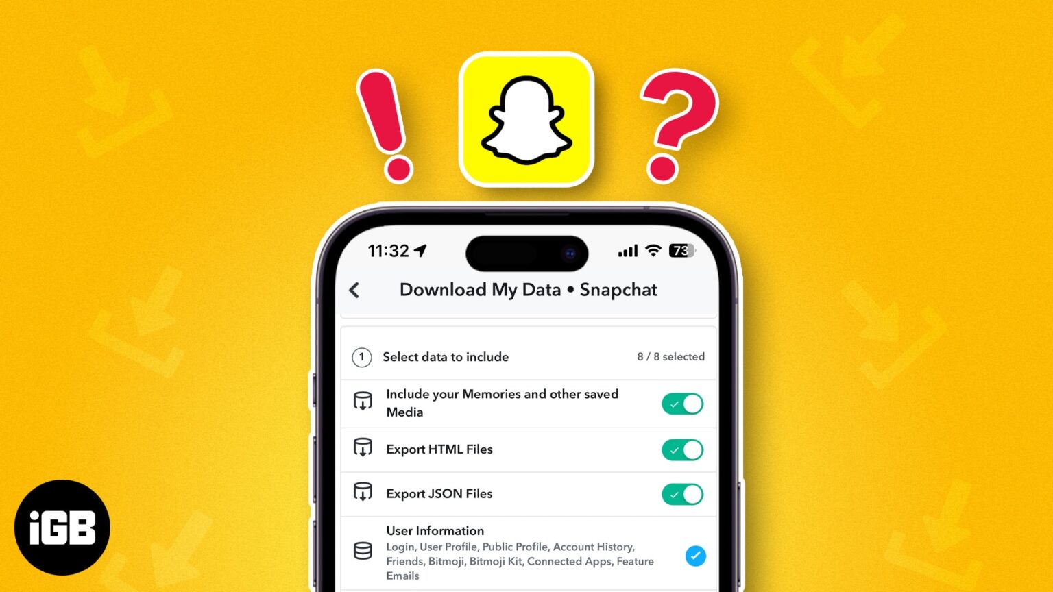 How to download your Snapchat data (Step-by-step guide) - iGeeksBlog