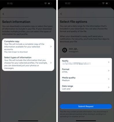How to Download Your Instagram Data? (2025 Guide) - iGeeksBlog