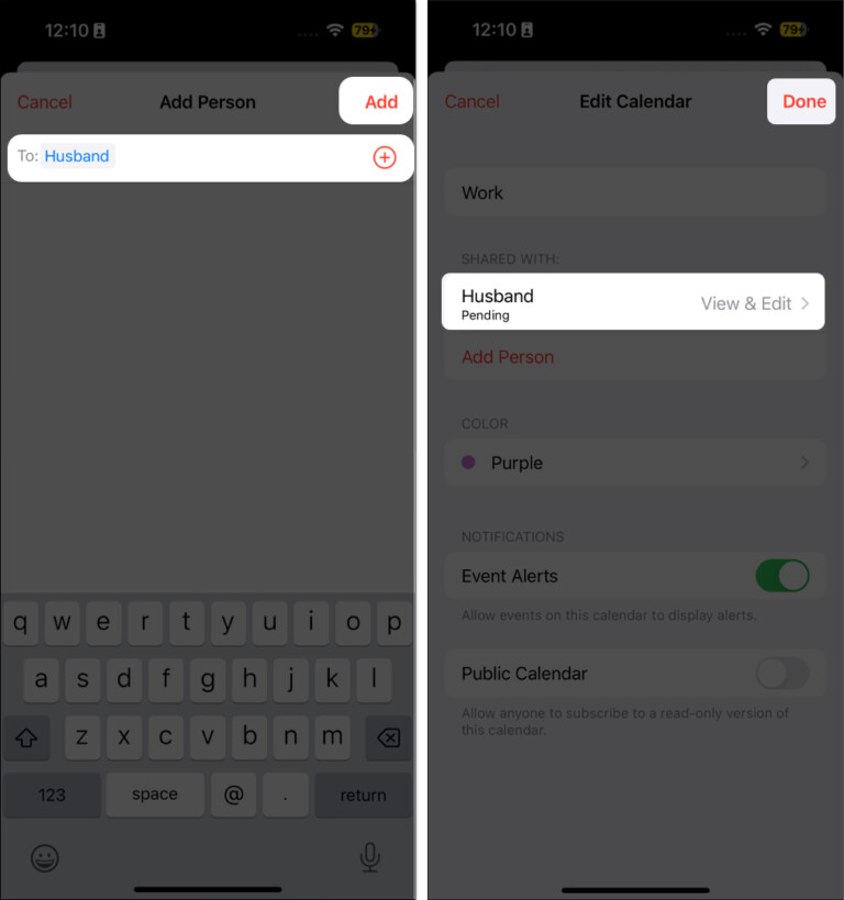 How to share and export Calendar from iPhone or iPad - iGeeksBlog