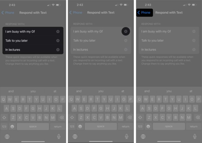 How to set custom quick responses for incoming calls on iPhone - iGeeksBlog