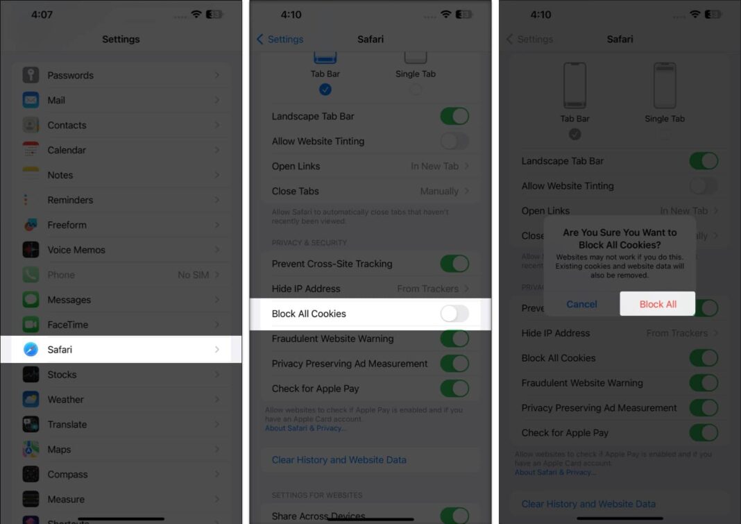 How to clear Safari cache, history and cookies on iPhone or iPad ...