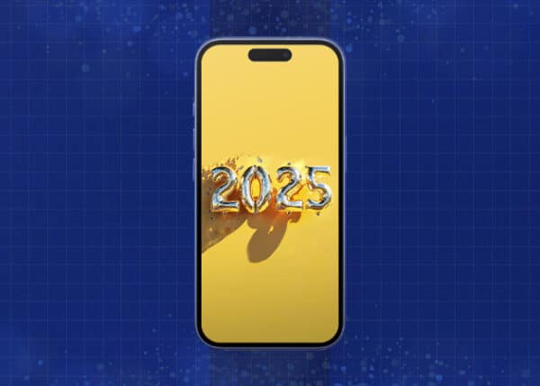 Happy New Year 2025 wallpapers for iPhone in 4K