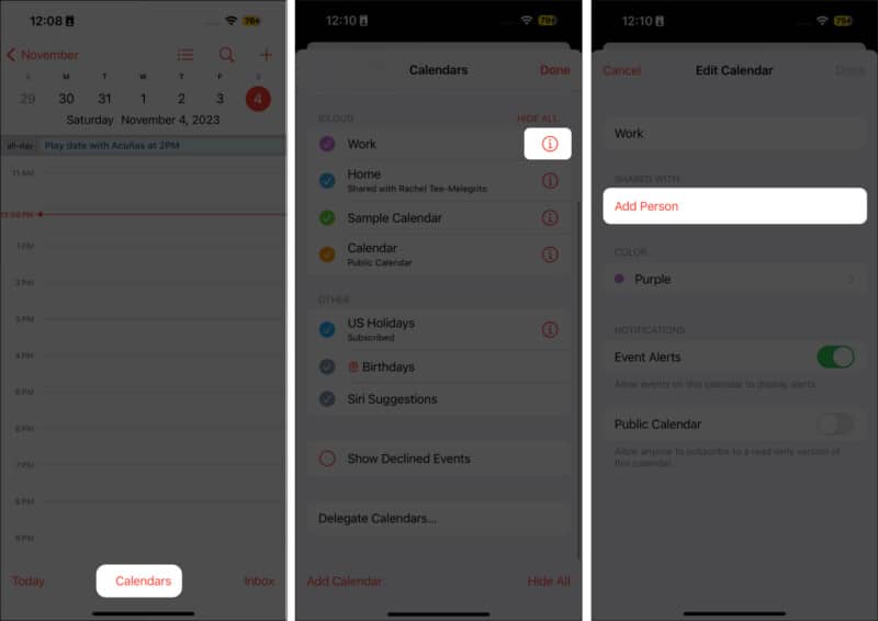 How to share and export Calendar from iPhone or iPad - iGeeksBlog