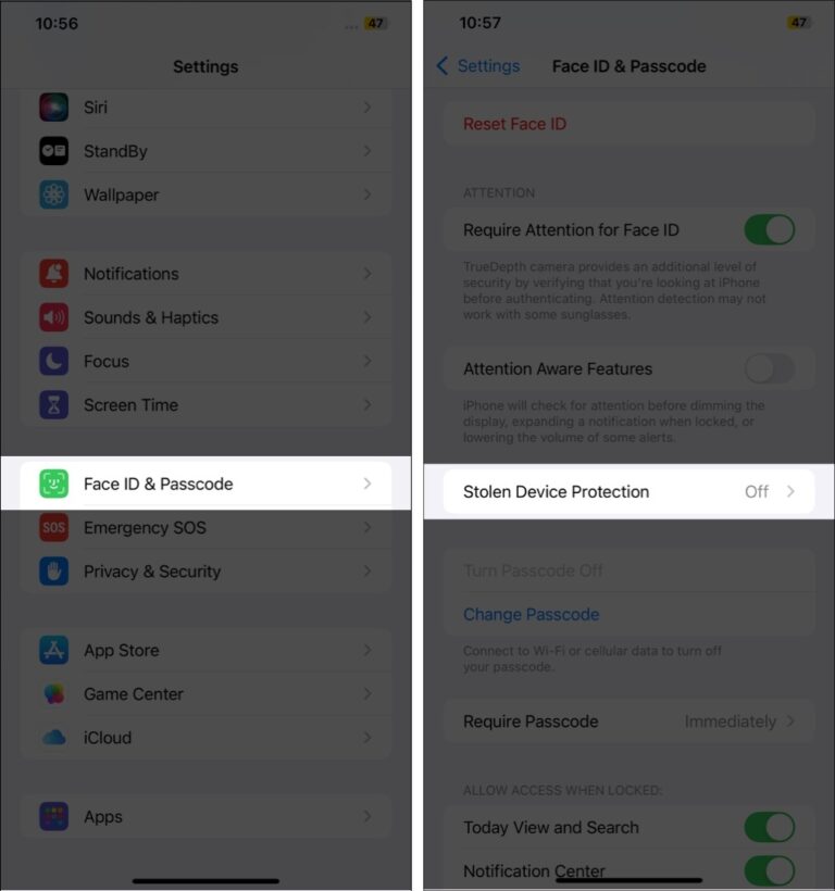 How to turn on or off Stolen Device Protection on iPhone - iGeeksBlog