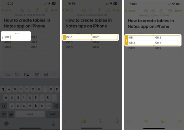 How to use tables in Notes app on iPhone, iPad, and Mac – iGeeksBlog