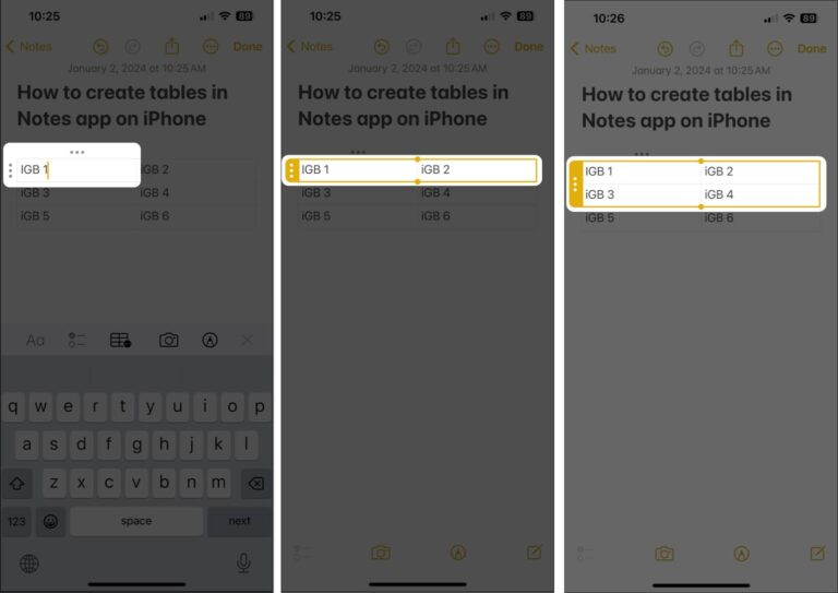 How to use tables in Notes app on iPhone, iPad, and Mac – iGeeksBlog