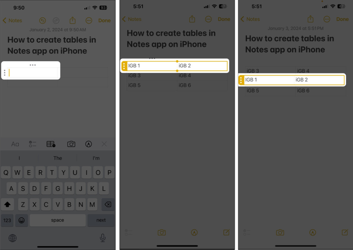How to use tables in Notes app on iPhone, iPad, and Mac - iGeeksBlog