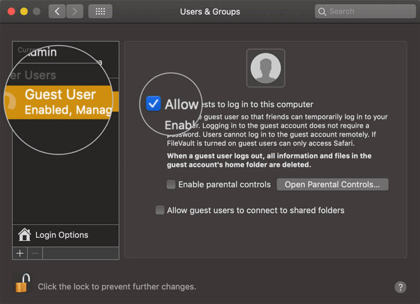 How to Enable Guest User Account on Mac - iGeeksBlog
