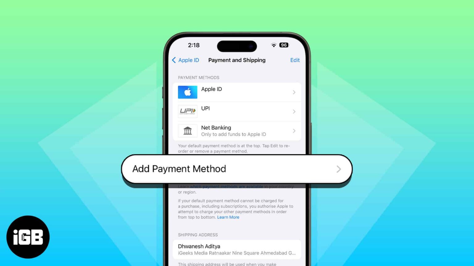 How to change Apple ID payment method on iPhone, iPad, Mac – iGeeksBlog