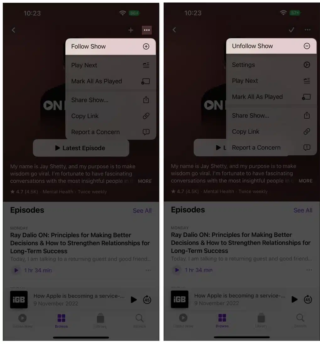 How to use Podcasts app on iPhone and iPad in iOS 17 - iGeeksBlog