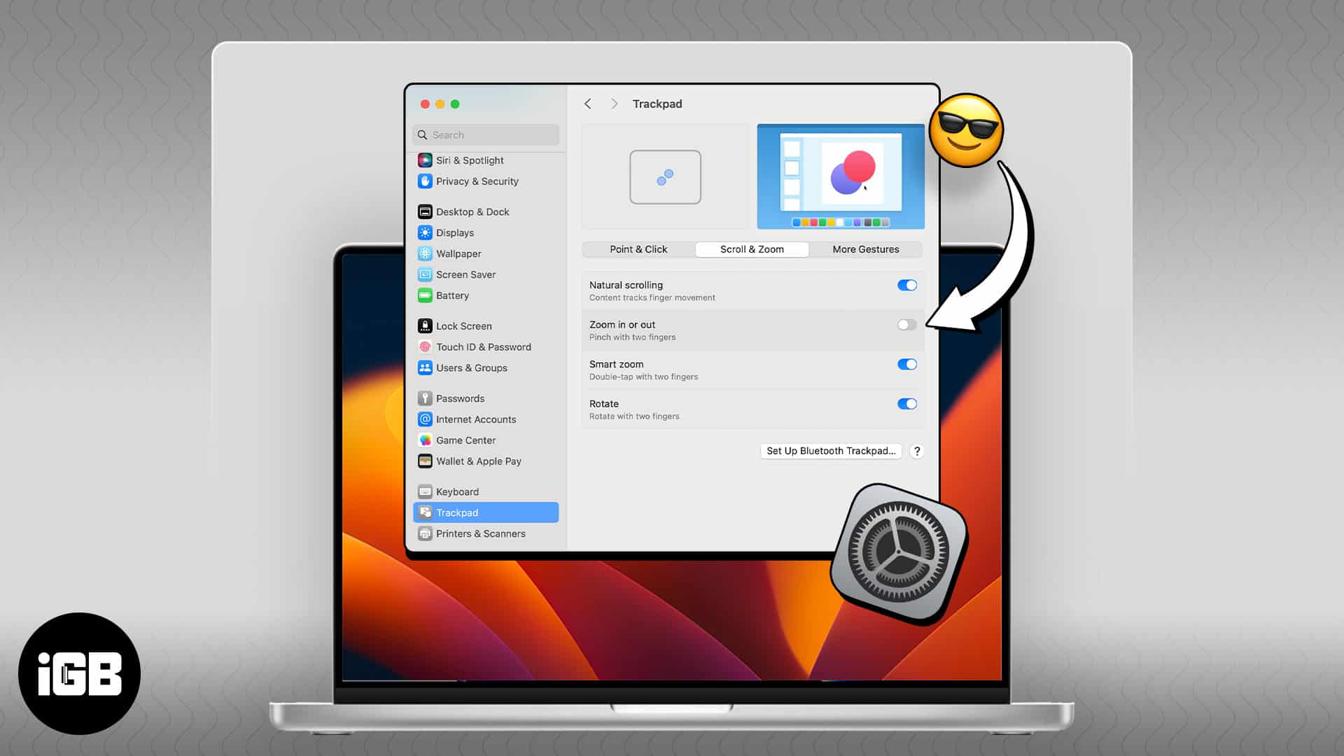 How to turn off Pinch to Zoom gesture on Mac - iGeeksBlog