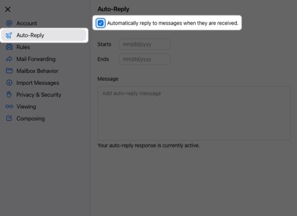 How to set up auto-reply in Apple Mail on iPhone, iPad, and Mac