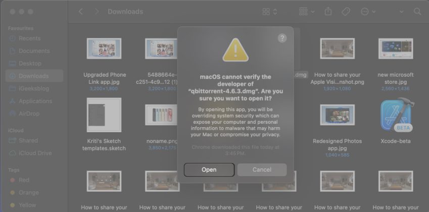 Fix "macOS cannot verify that this app is free from malware" error