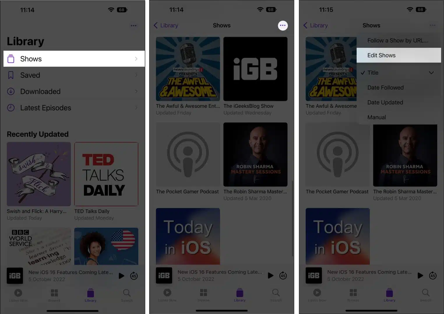 How to use Podcasts app on iPhone and iPad in iOS 17 - iGeeksBlog