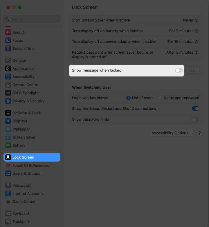 How to add or remove custom Lock Screen message on Mac - iGeeksBlog