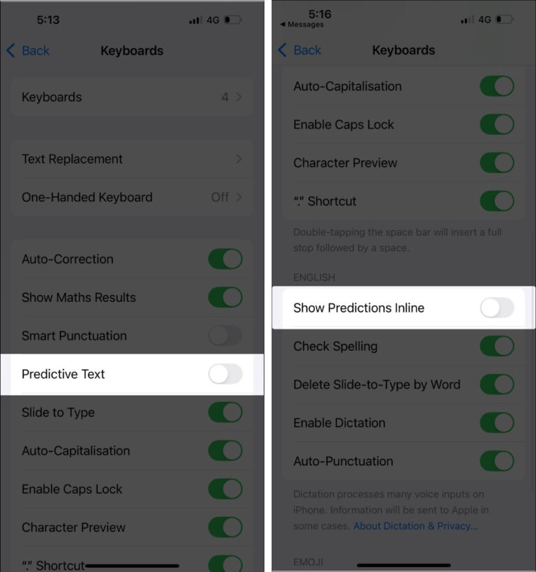 How to turn off Predictive Text on your iPhone - iGeeksBlog
