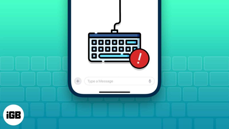 How to fix iPhone keyboard missing or not showing
