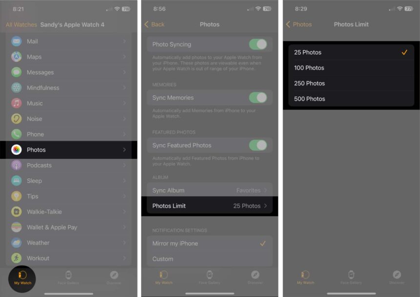 How to sync photos to Apple Watch from your iPhone – iGeeksBlog