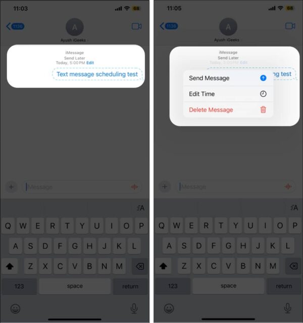 How to schedule messages to send later in iOS 18 - iGeeksBlog
