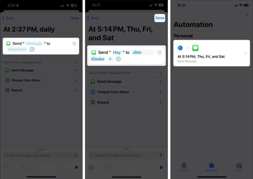 How to schedule messages in iOS 18 on iPhone - iGeeksBlog