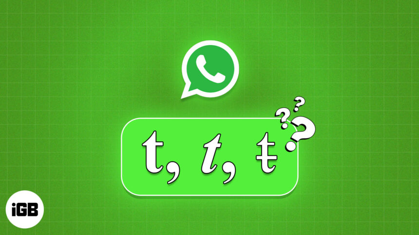 How to type Bold, Italic, and Strikethrough in WhatsApp on iPhone ...