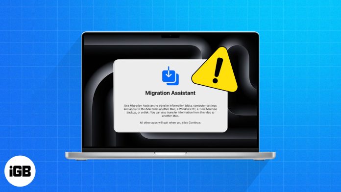 Migration Assistant not working on Mac? 8 Ways to fix it! - iGeeksBlog