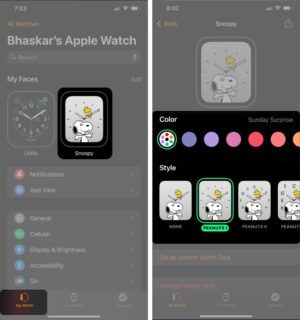 How to add and customize Snoopy watch face on your Apple Watch - iGeeksBlog