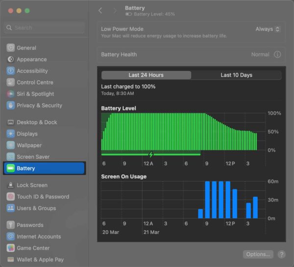 How to view battery usage history on Mac (2 Ways) - iGeeksBlog