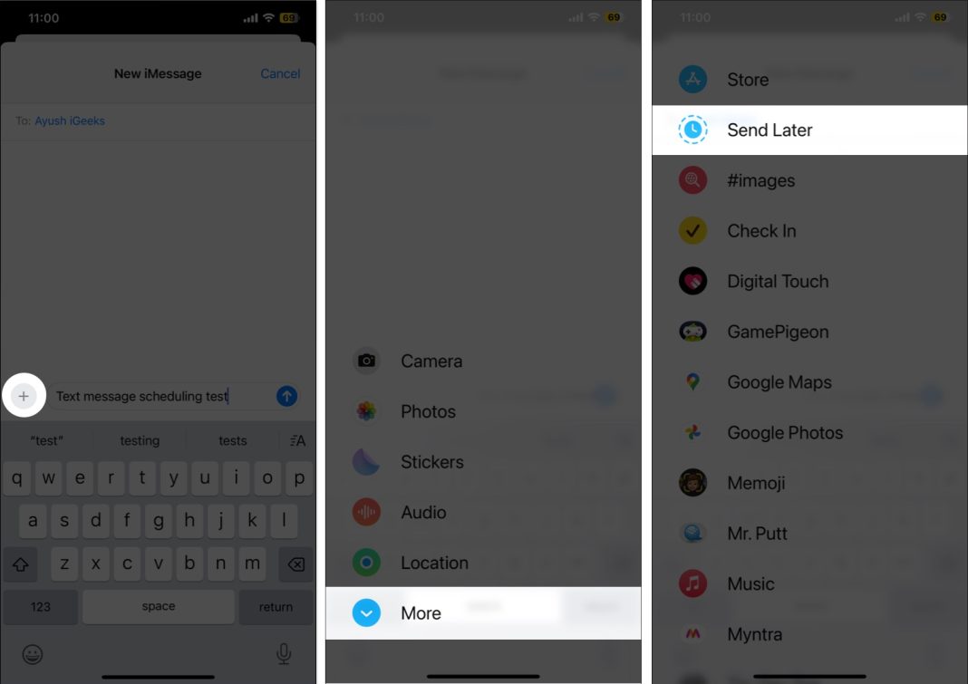 How to schedule messages to send later in iOS 18 - iGeeksBlog