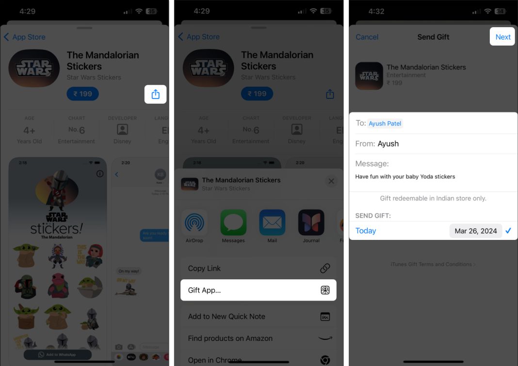 How to send iMessage sticker pack as gift on iPhone and iPad - iGeeksBlog