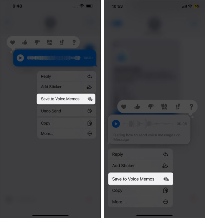 How to send audio messages on iPhone