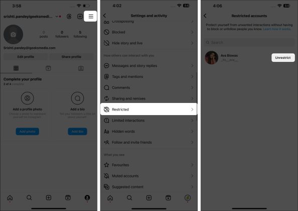 What happens when you restrict someone on Instagram? - iGeeksBlog
