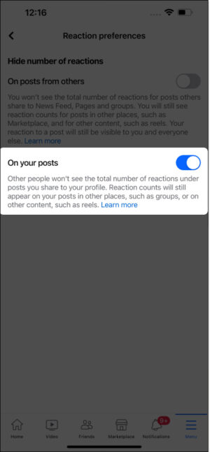 How to hide likes on Facebook (iPhone and desktop)