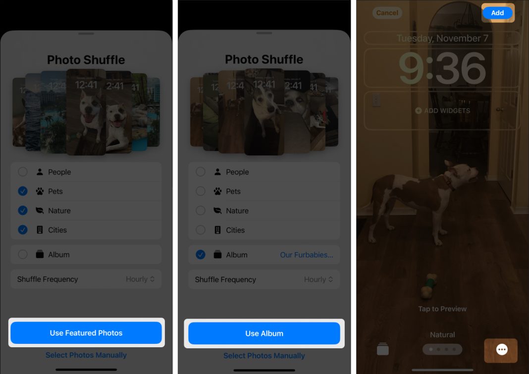 How to create Photo Shuffle Lock Screen on iPhone