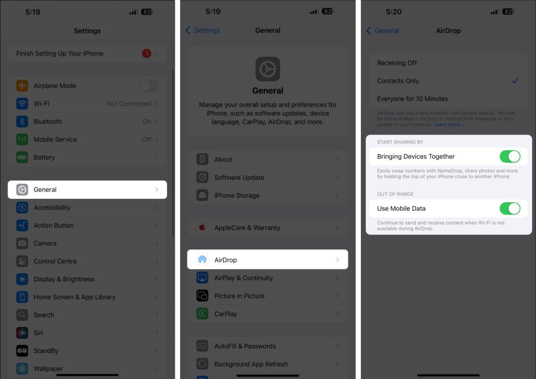 How to Use AirDrop on iPhone and iPad to Send Photos and Files - iGeeksBlog