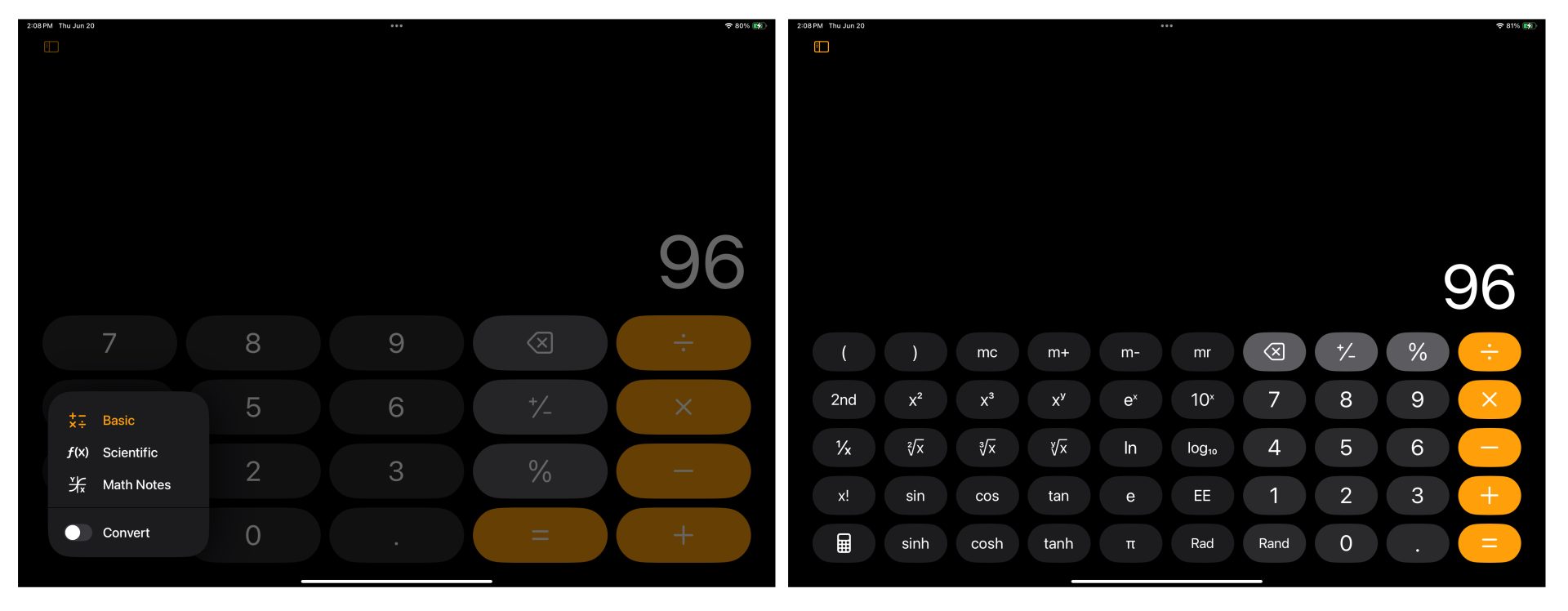 How to use iPadOS 18 Calculator app and Math notes