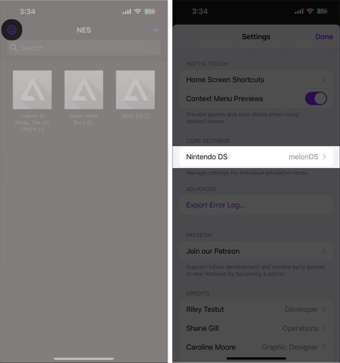 How to load and play ROMs in Delta game emulator on iPhone