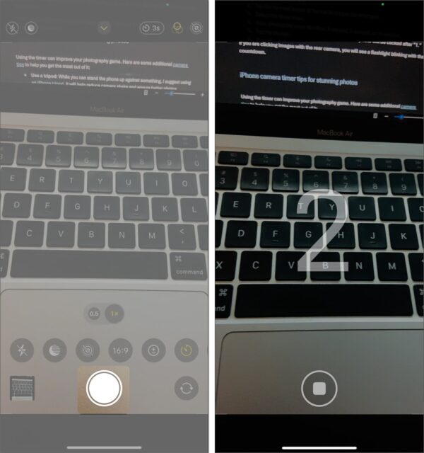 How to Use Timer on iPhone Camera - iGeeksBlog