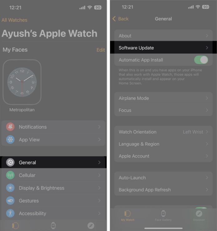 Fixed: Apple Watch won't swipe up or down