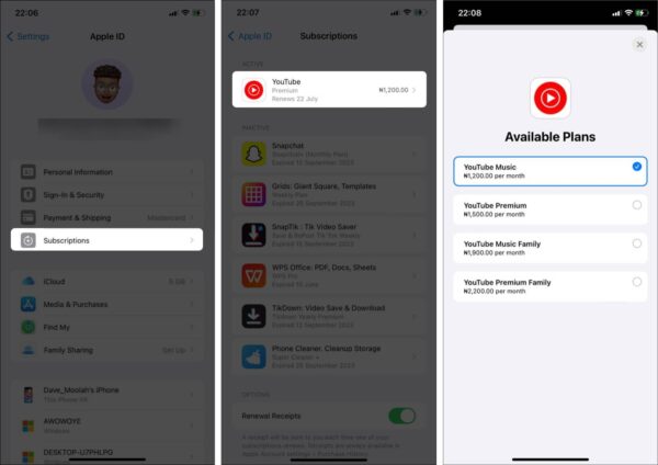 How to manage App Store subscriptions on an iPhone or iPad