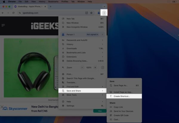 How to Add a Website to Your Dock on a Mac (Safari and Chrome) - iGeeksBlog