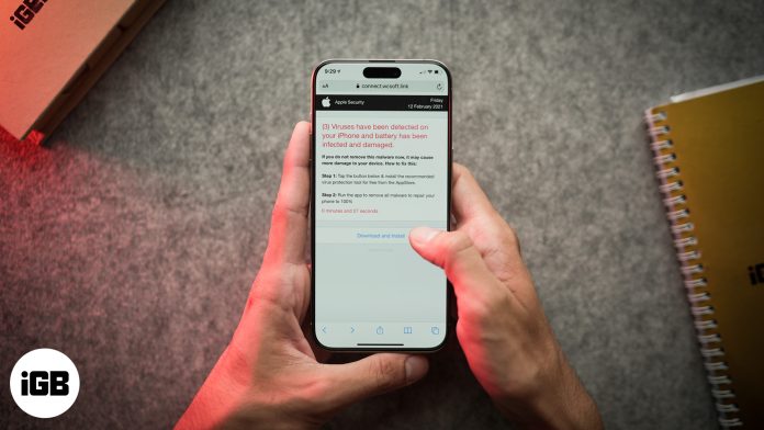 How to remove a fake Apple Security Alert scam on iPhone