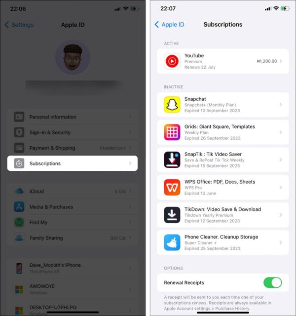 How to manage App Store subscriptions on an iPhone or iPad - iGeeksBlog